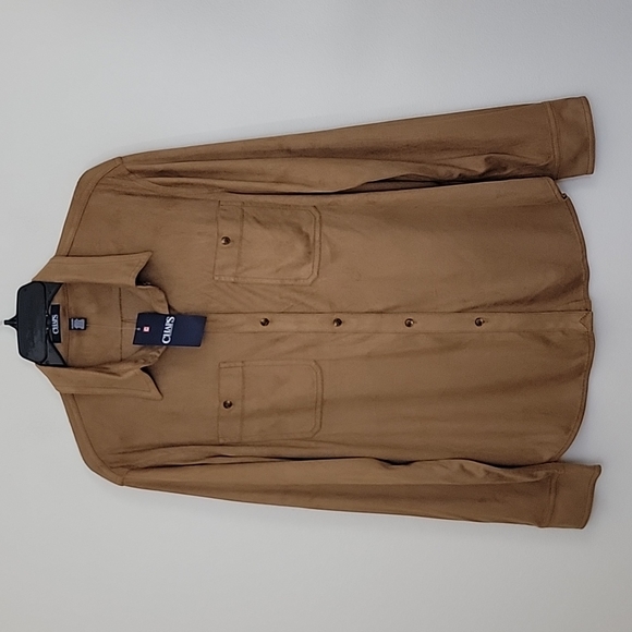 Chaps | Shirts | Nwt Chaps Soft Ultrasuede Gold Tan Color Shirt Xxl ...